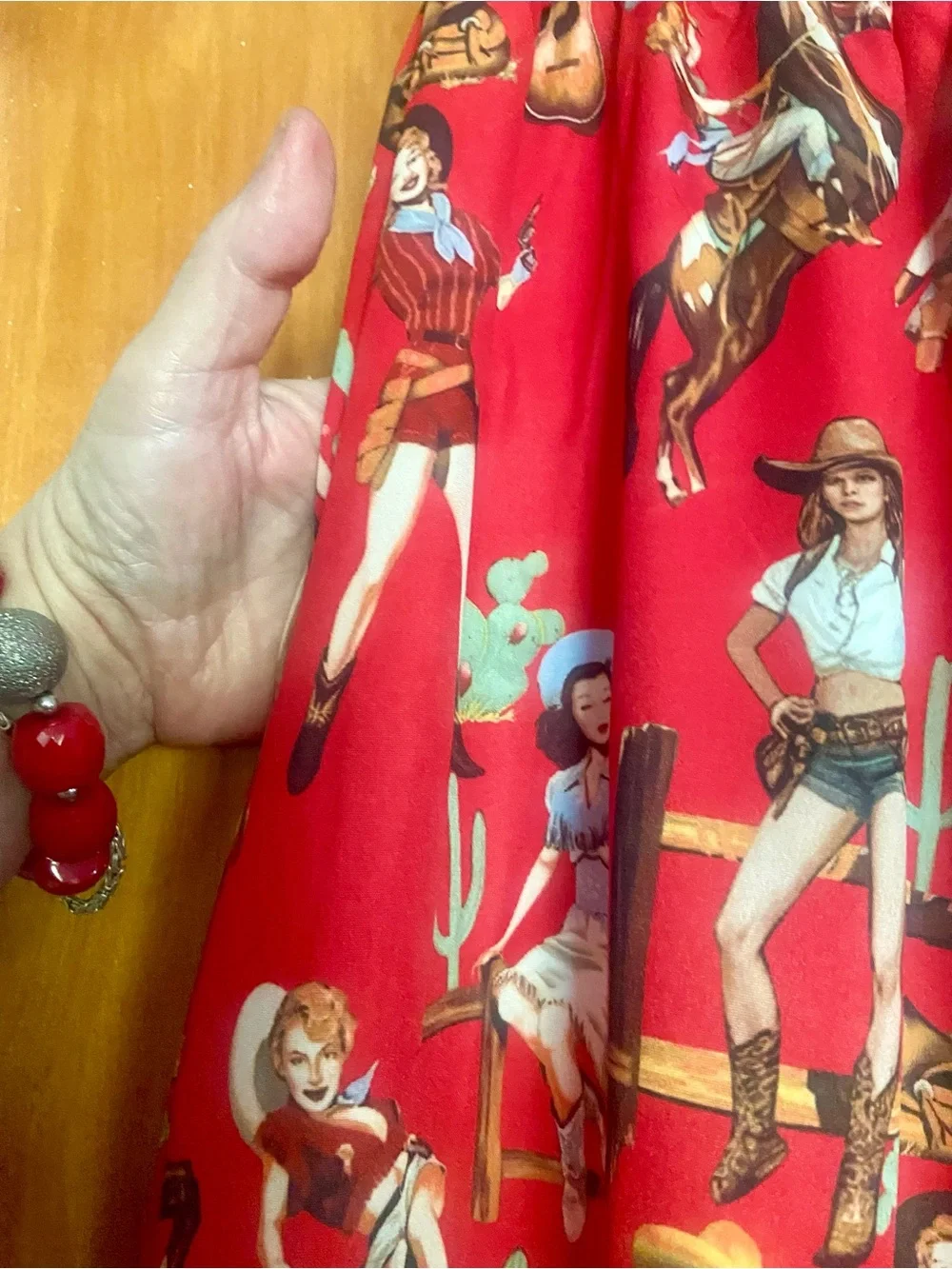Southern Stitch | Pants & Jumpsuits | Southern Stitch Red Western Print ...